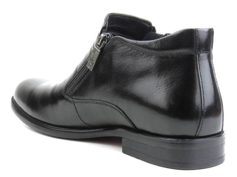 Eleganckie botki męskie na suwak - JOHN DOUBARE YGFR-Z106-306-1, czarne ...