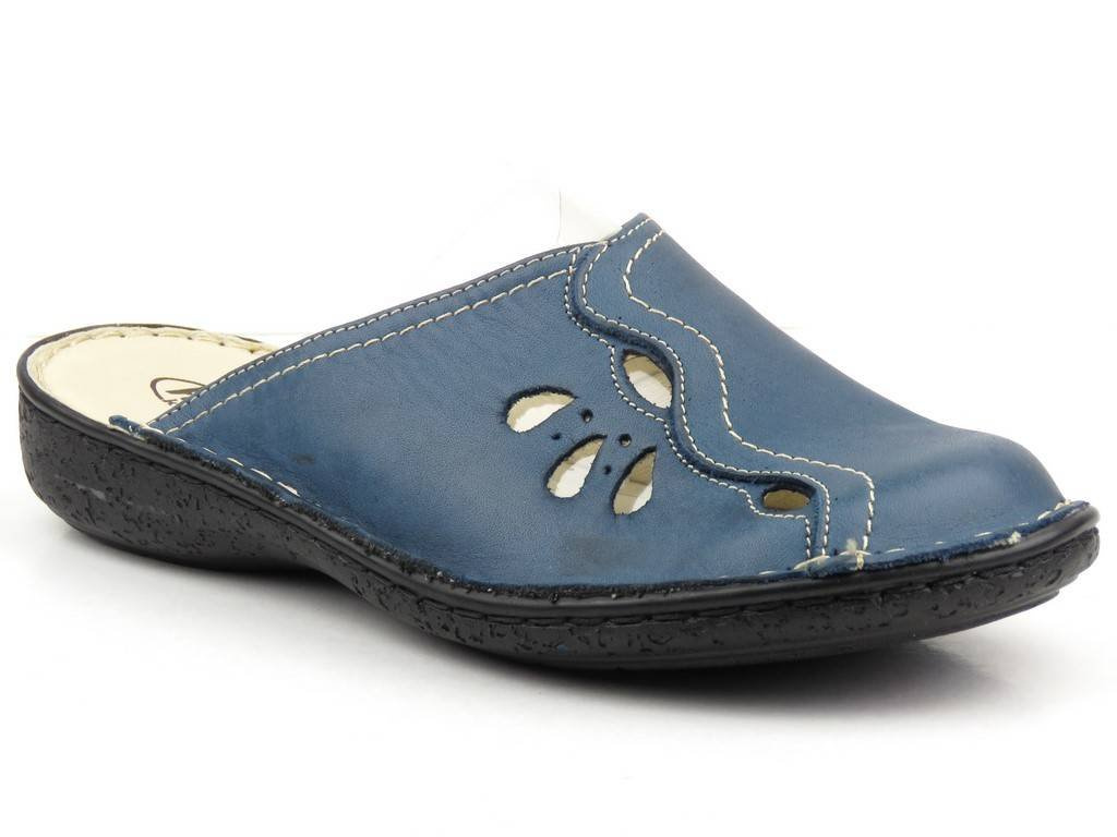 Klapki damskie Helios 660 ciemny granat | Sklep ulubioneobuwie.pl