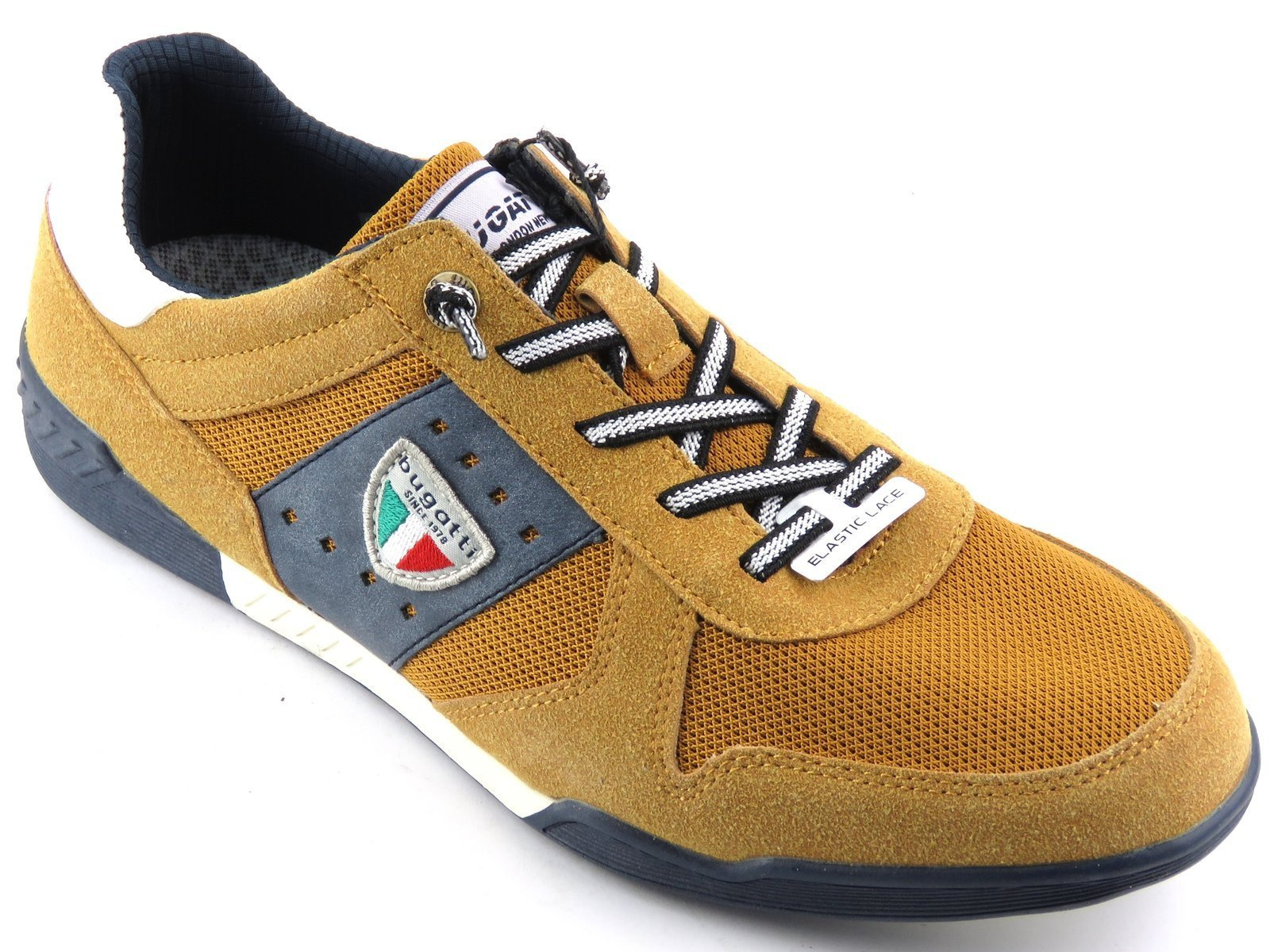 Buty męskie sportowe Bugatti 92601 żółty | Sklep ulubioneobuwie.pl