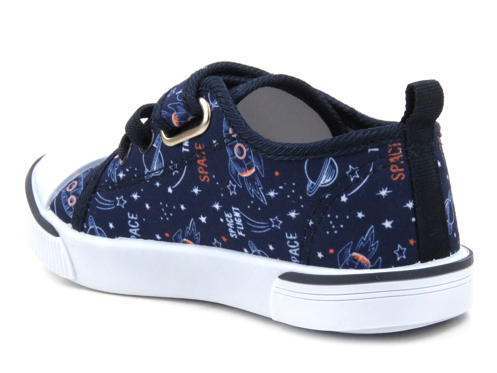 Trampki dziecięce z motywem kosmosu- American Club TEN86/23, granatowe ...