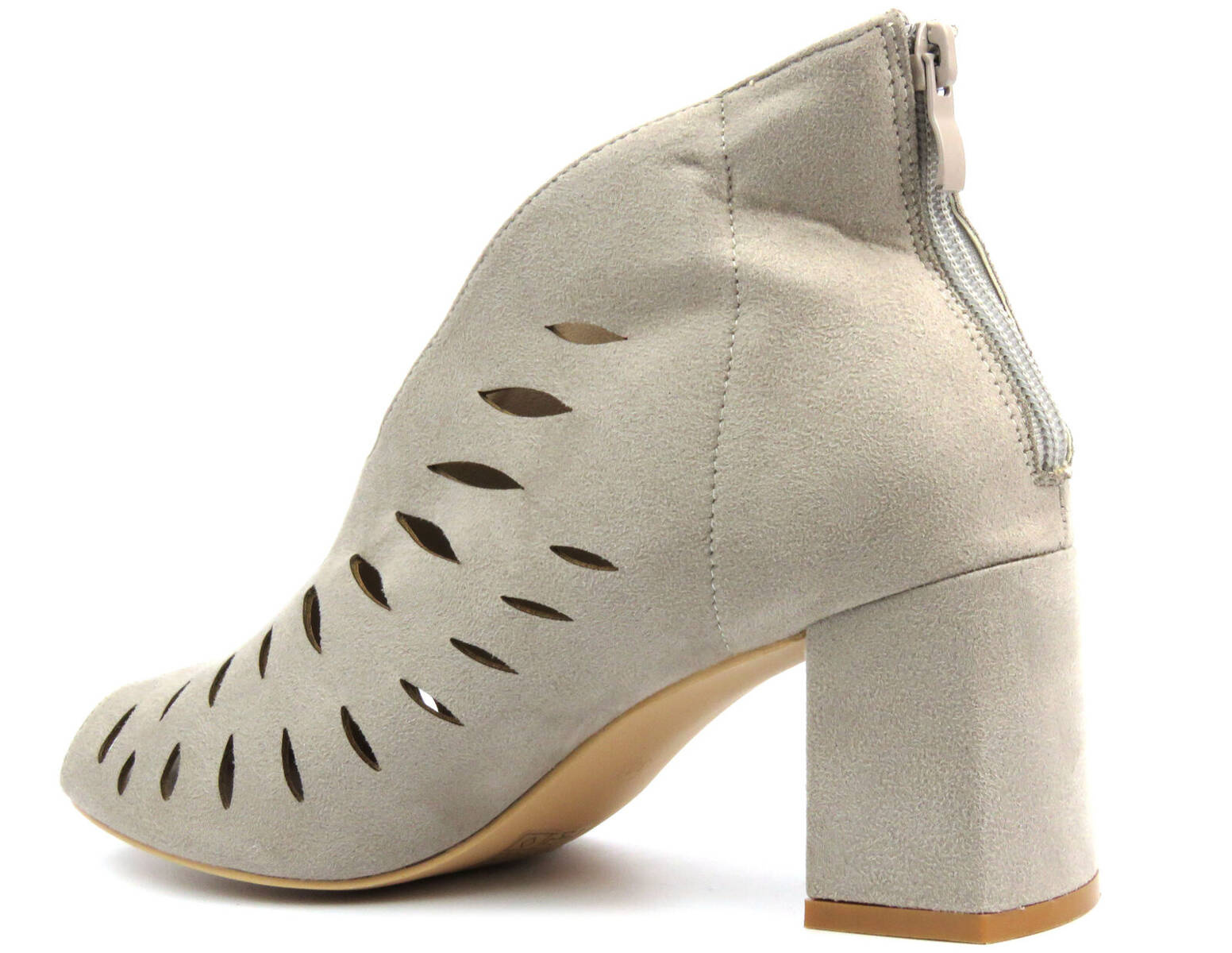 Wiosenne botki damskie na obcasie - Potocki 24-20318, beżowe | Sklep ...