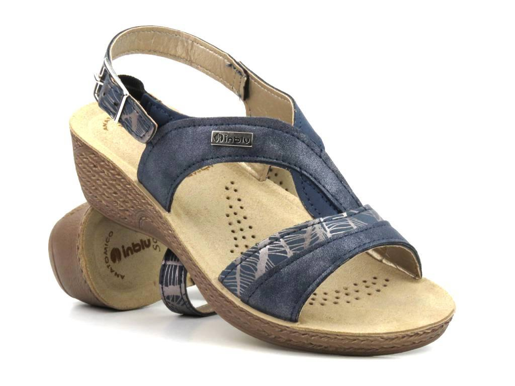 Wygodne sandały damskie - INBLU GL-56, granatowe | Sklep ulubioneobuwie.pl